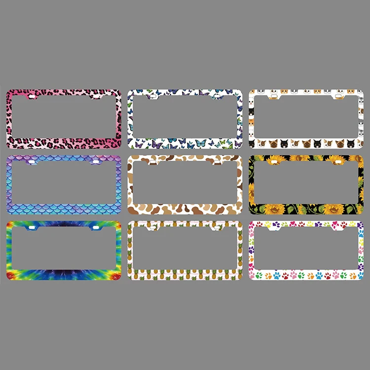 Custom License Plate Frame Personalized Car Plate Frame Car Front Tag ...