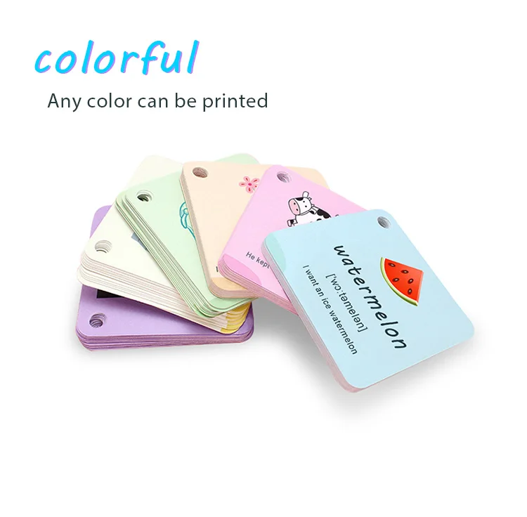 Custom Flash Cards Cognitive Cartoon Cards Memory Training Children ...