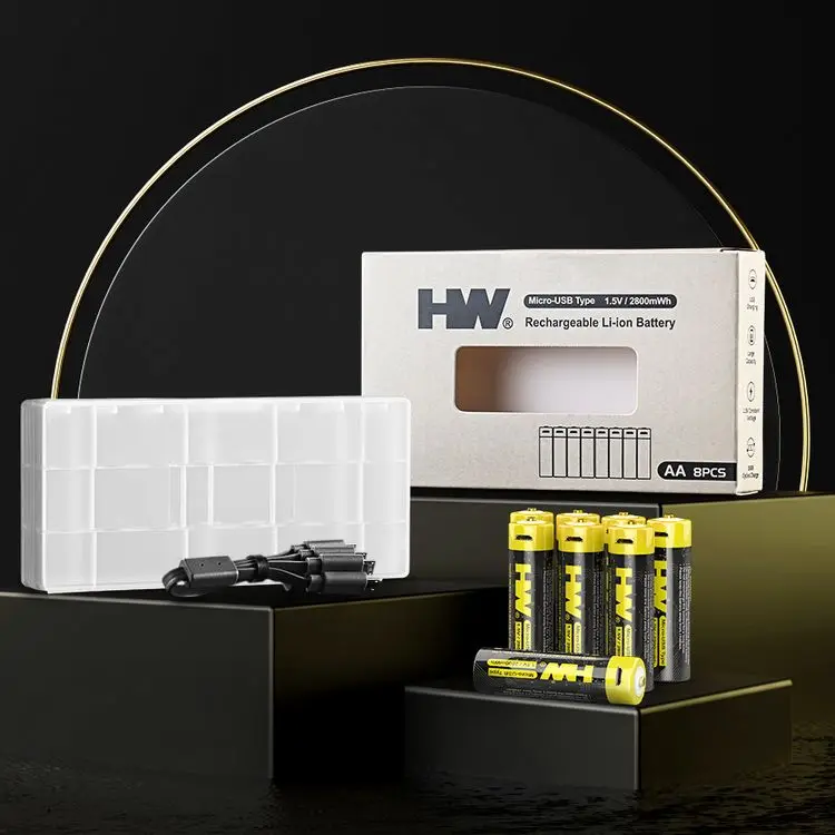 Tiger Head Battery 2800mwh Li-ion Aa Battery Usb Rechargeable Lithium ...