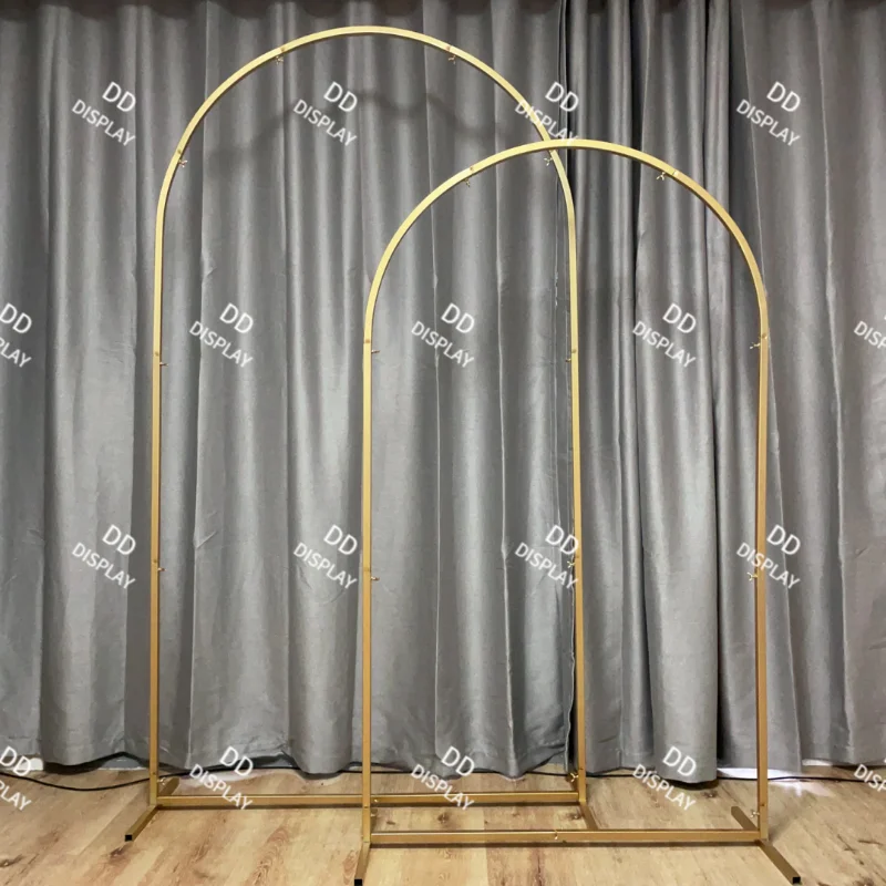Stable Chira Backdrop Stand Large Size Gold Metal Balloon Arch Set ...