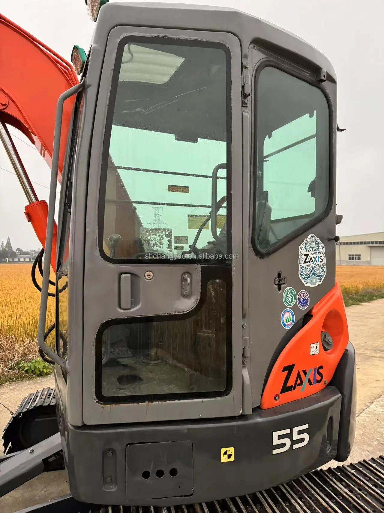 Hitachi Zaxis 55 Japan Used 5.5 Ton Hitachi Mini Excavator Rubber Track ...