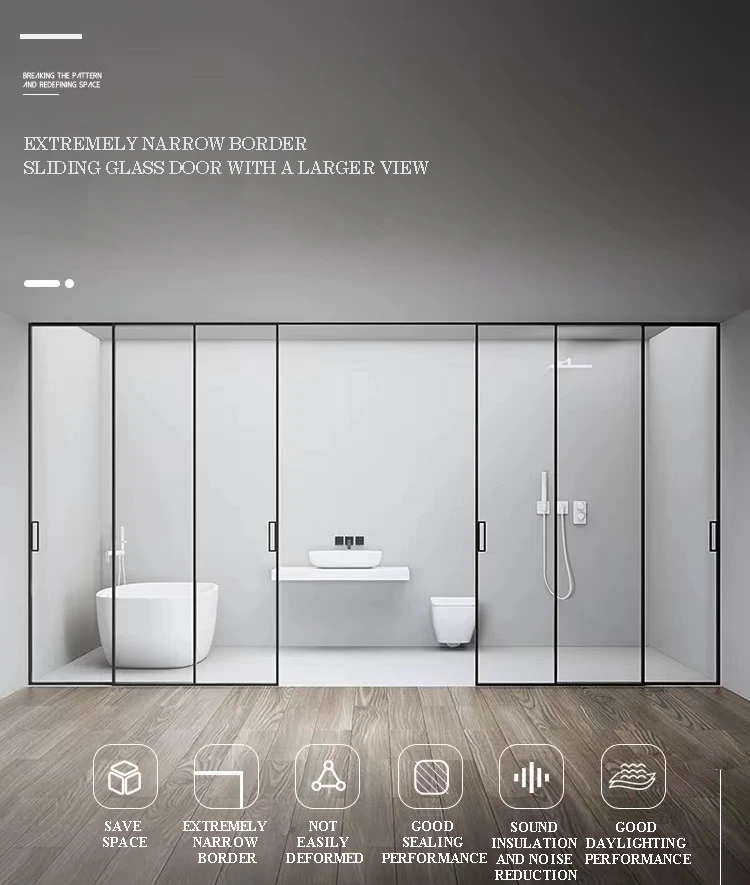 Aluminum Sliding Fold Air Ventilation Upper Rail 4 Panel Living Room ...