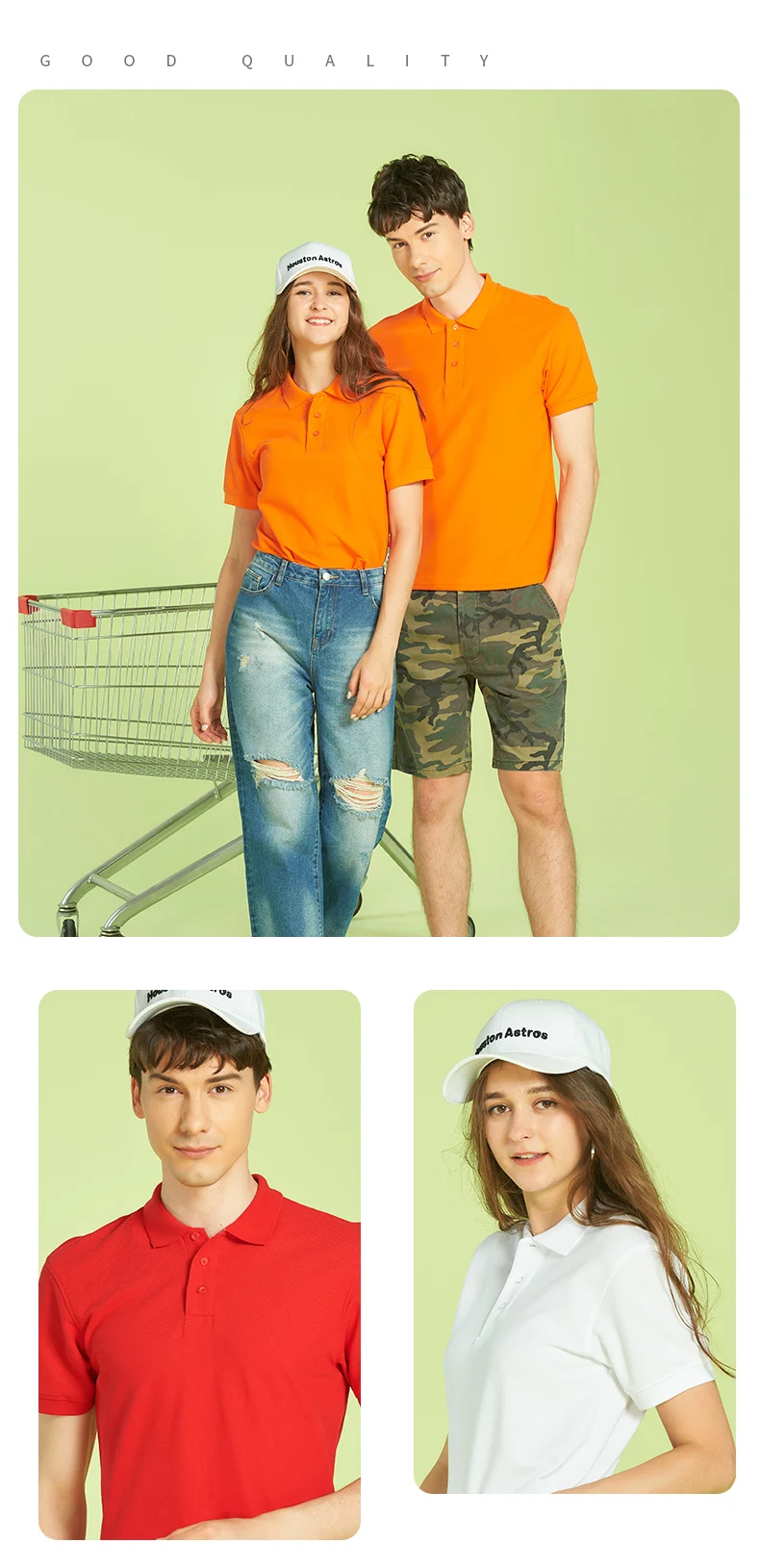 High Quality Work Uniform Polo T Shirt Solid Custom Company Logo ...