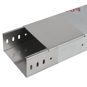 Perforated Trunk Steel Clip Closed Cable Bridge Cable Tray Galvanized ...