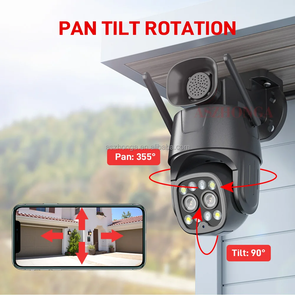 ASZHONGA 10X Zoom Camera - 4G 4MP/8MP Security Surveillance