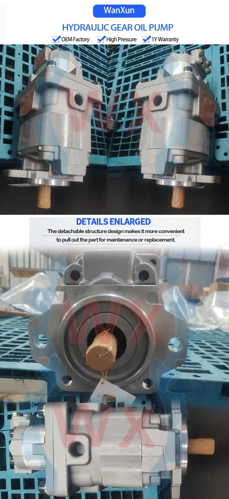 705-22-40090 Hydraulic Gear Pump for Komatsu WA400-3 Wheel Loader| Alibaba.com