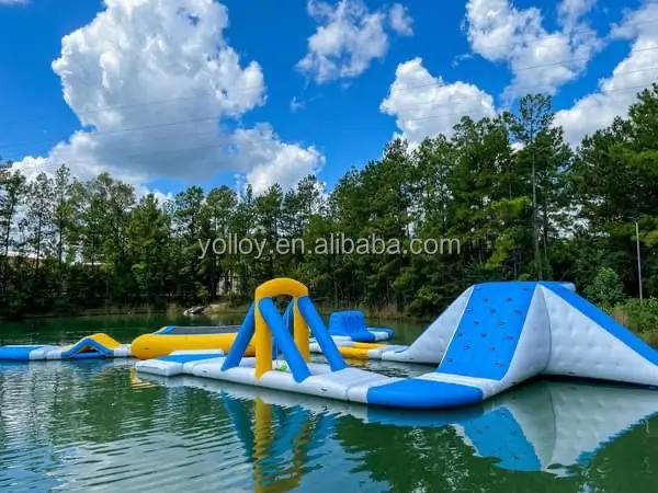 Commercial Water Park Inflatable Floating Amusement Park Obstacle Course
