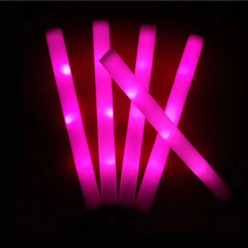 Black Pink Light Stick Light up Led Foam Glow Sticks for Wedding ...