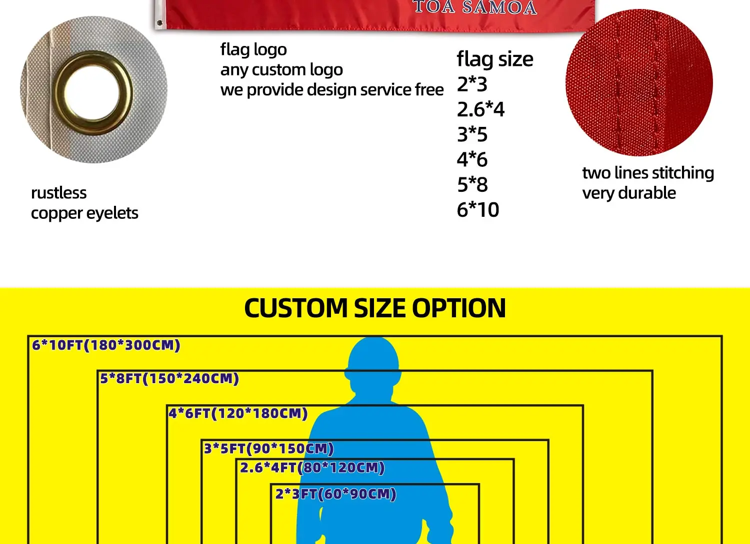 Custom Polyester Flags - Durable Outdoor Promotional Tools