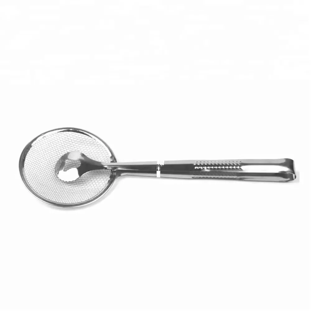 Stainless Steel Colander Deep Frying Tongs With Strainer Oil Frying ...