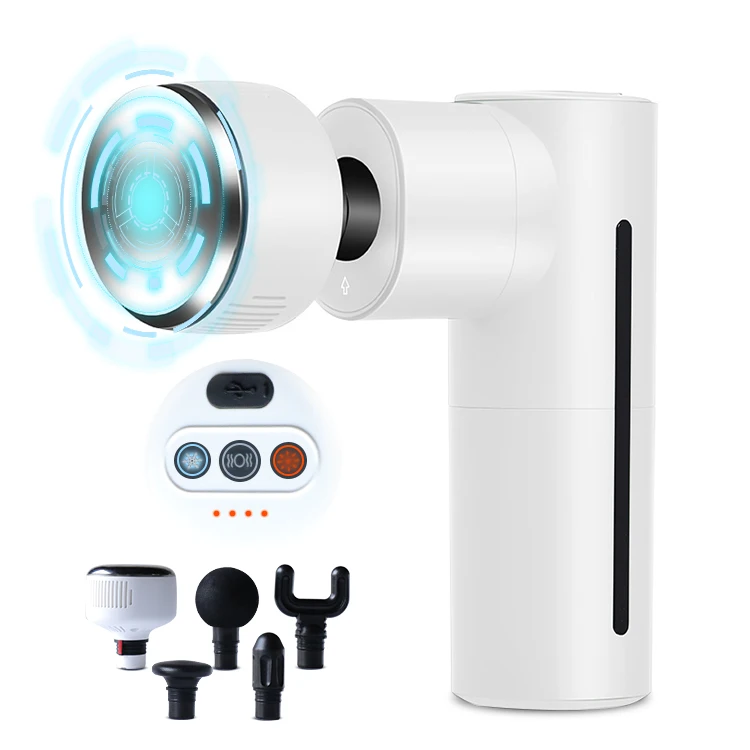 Professional Deep Muscle Heat&Cold Massager Gun and Mini Warm Cool ...