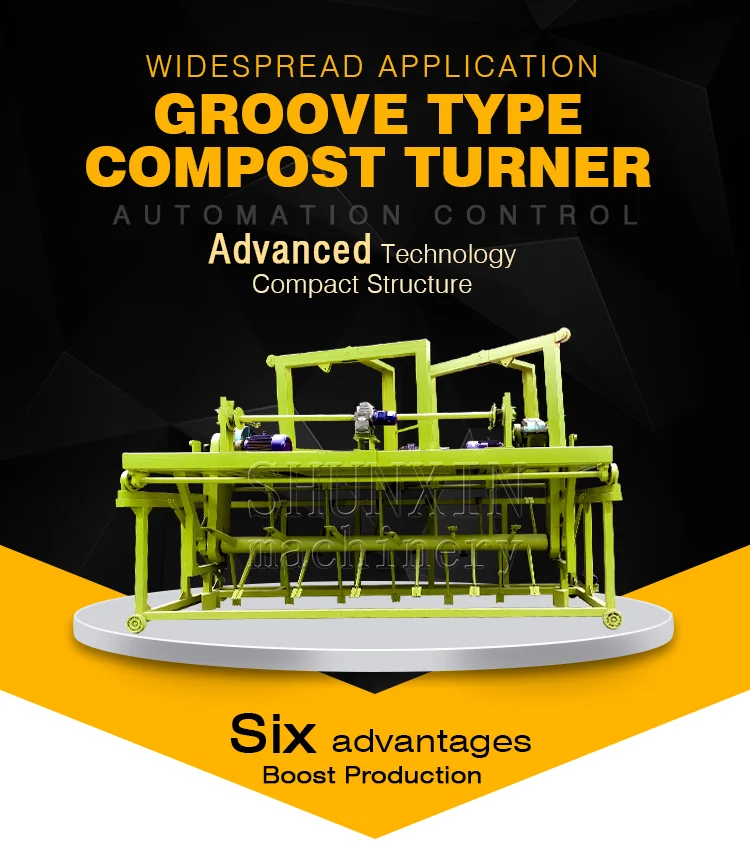 Poultry Composting Machine Groove Type Fermentation Equipment For Sale ...