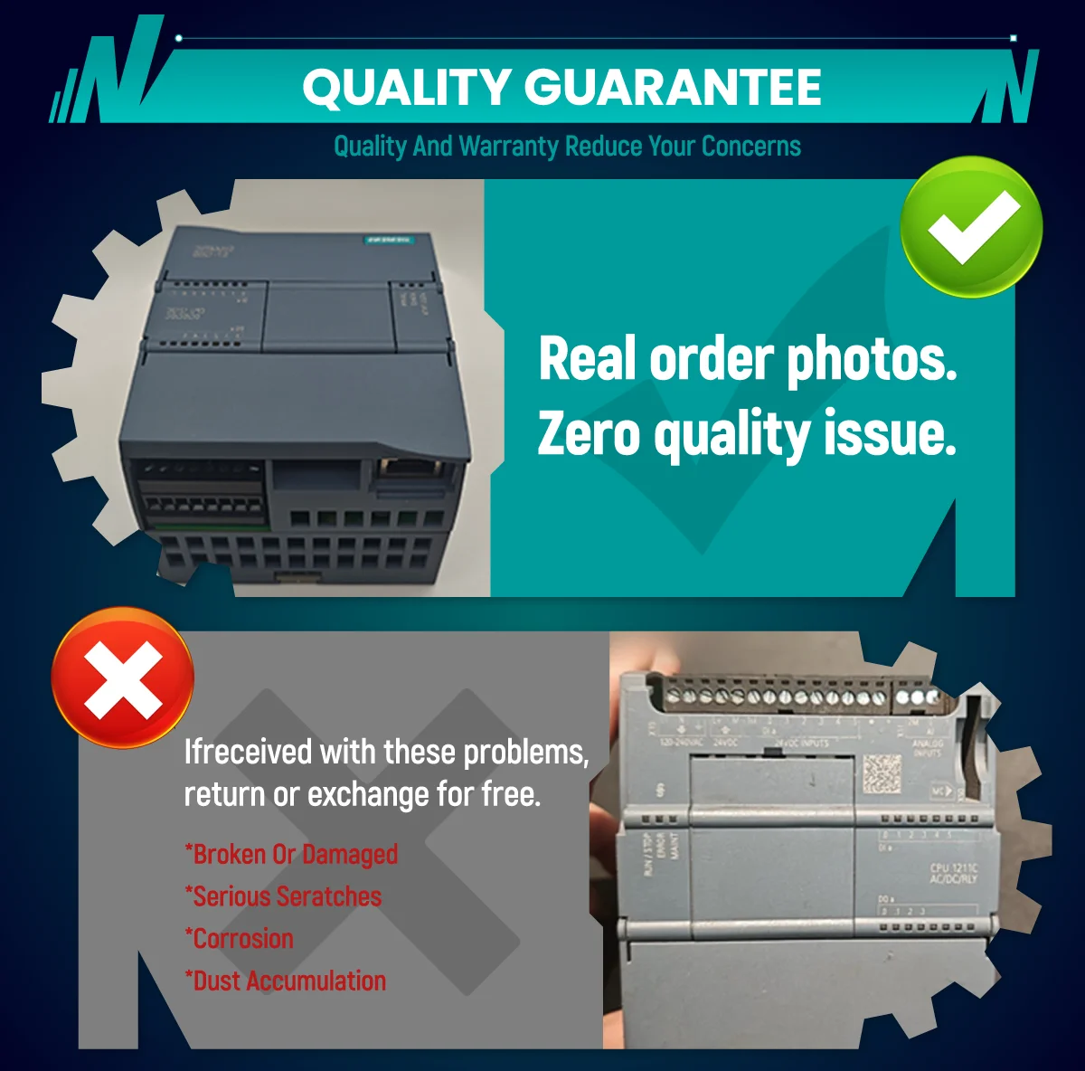 Siemens New Original SIMATIC S7-1200 Digital Input SM 1221 DC 6ES7 221 ...
