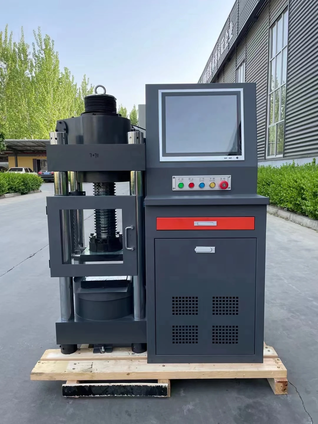 Des-2000 2000kn Digital Display Manual Concrete Cement Compressive ...