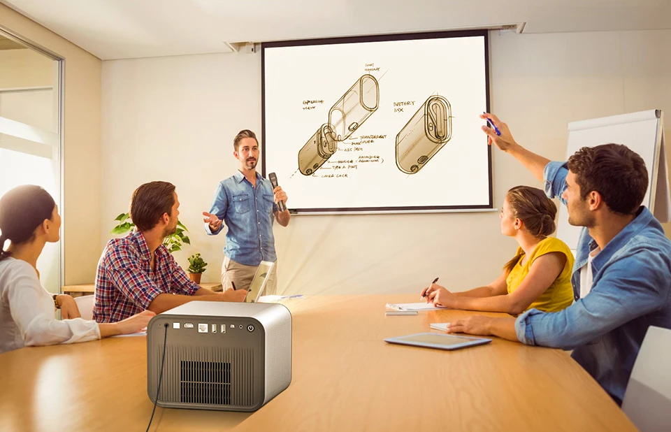 Byintek R90 Portable Android Smart Projector 20000 Lumens 4k Full Hd ...