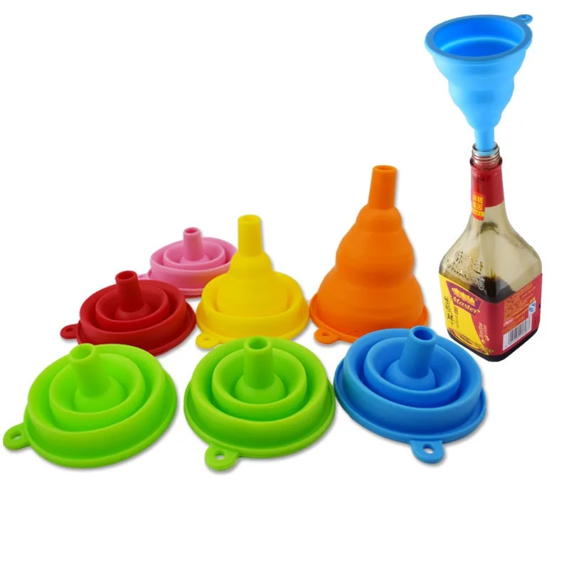 Silicone Collapsible Foldable Folding Funnel Custom Silicone Part - Buy ...