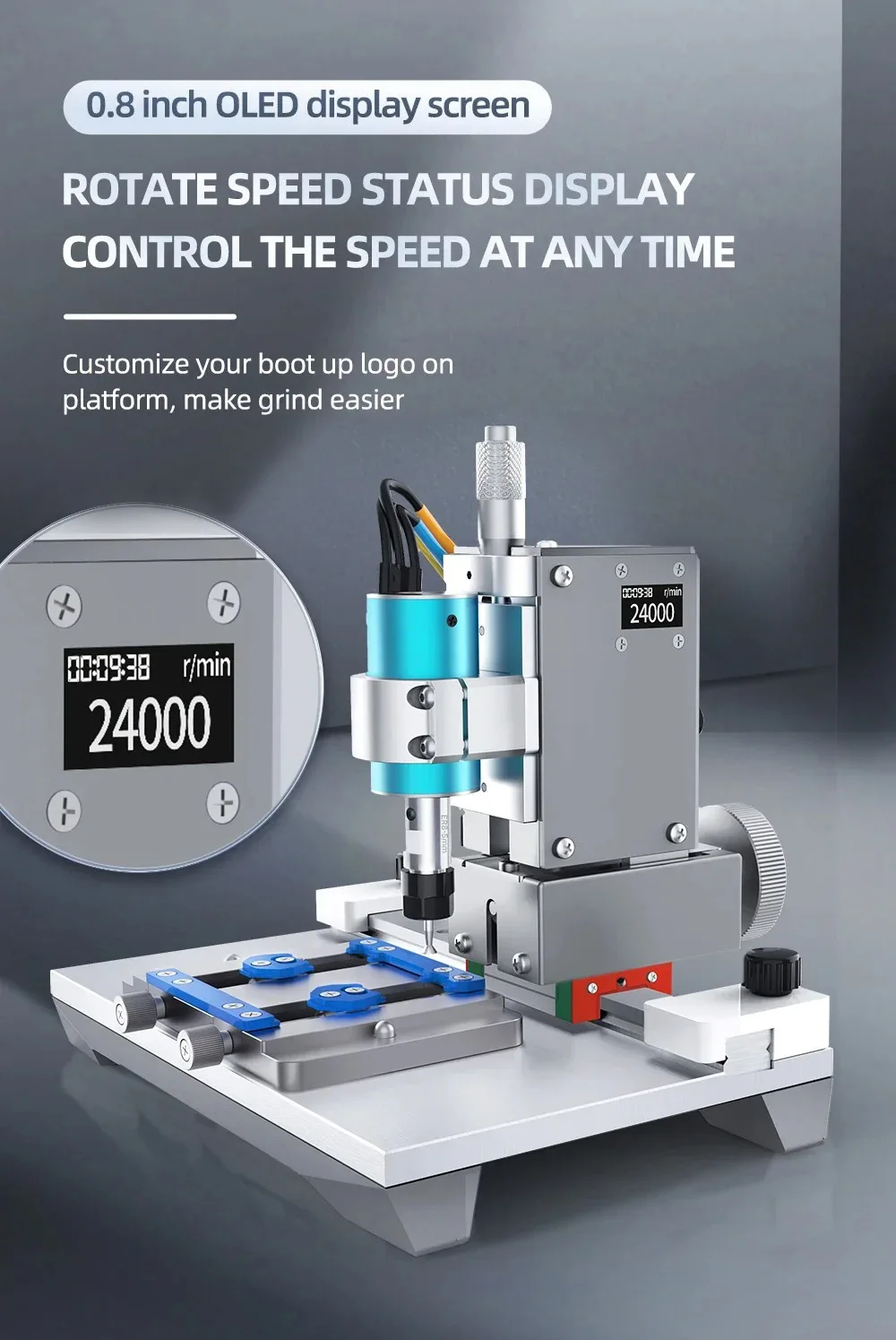 Chip Grinding Machine Mobile Phone Motherboard Hard Disk IC LCD PCB ...