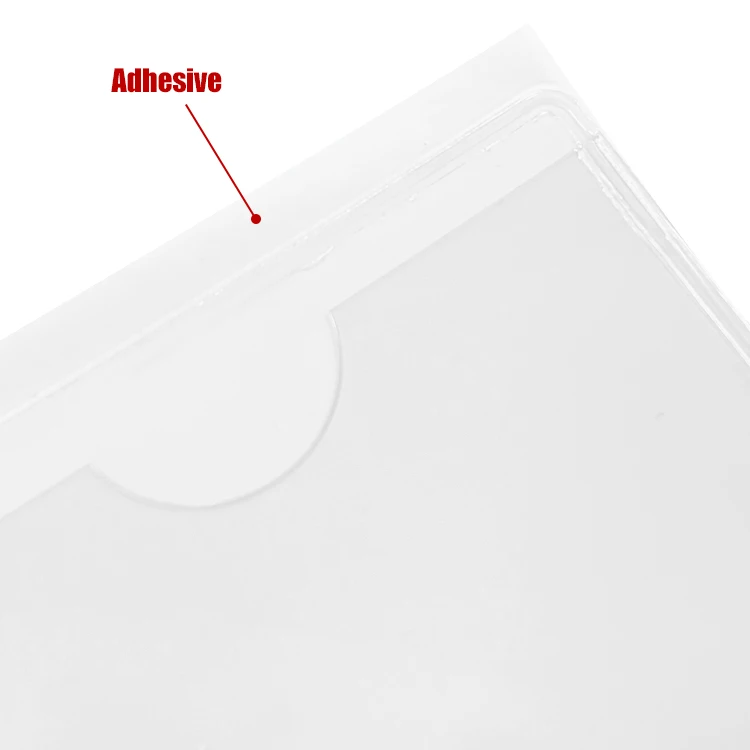 Clear Self Adhesive Pockets Pvc Label Pocket Adhesive Plastic Index Card Pocket Car Tax Disc ...