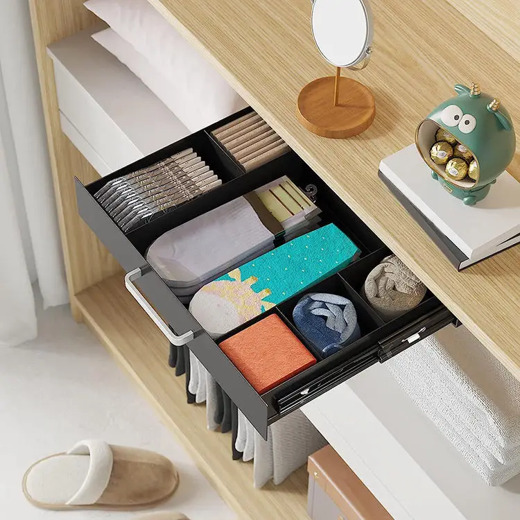 JH-Mech Hidden Under Desk Drawer Slide Out With Divider Design Bold ...