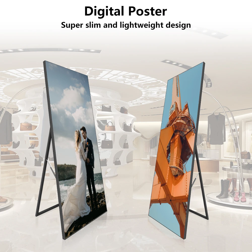 Direct Sales Indoor Advertising Poster LED Screen P1.9 P2 P2.5 P3mm ...