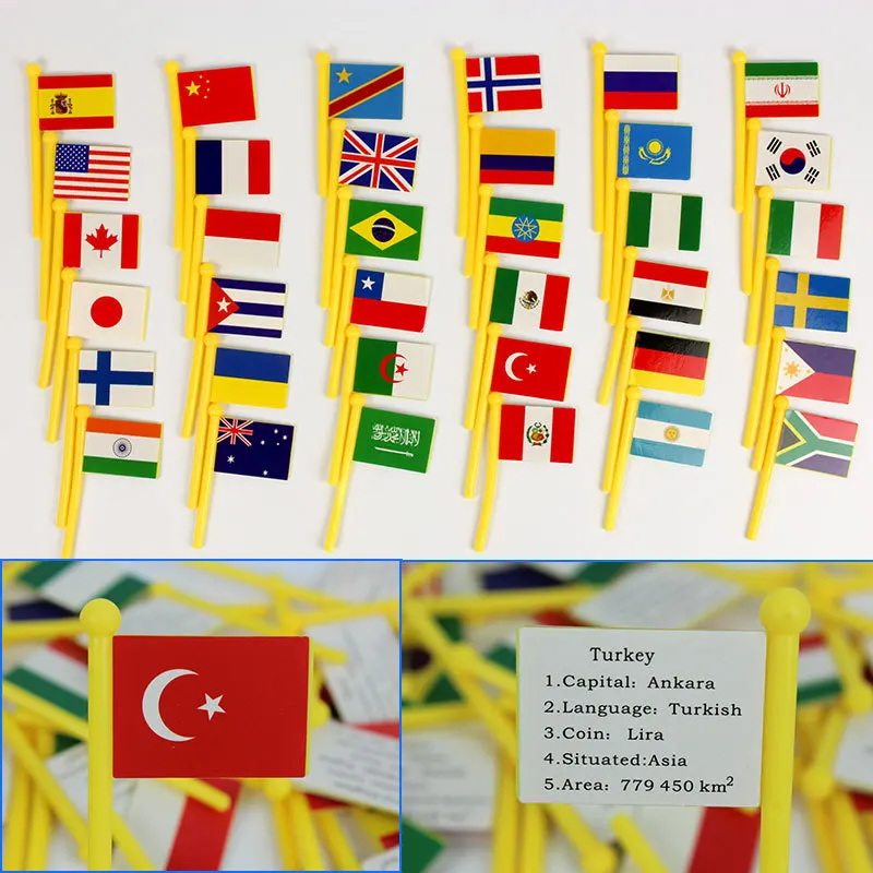 Educational Materials Toys English Version Preschool Flags Of The World ...