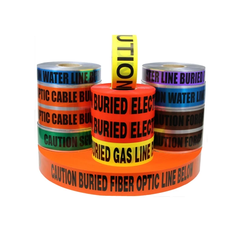 Custom Underground Magnetic Warning Marking Tape Caution - Buy Blue White Yellow Barricade Tape ...