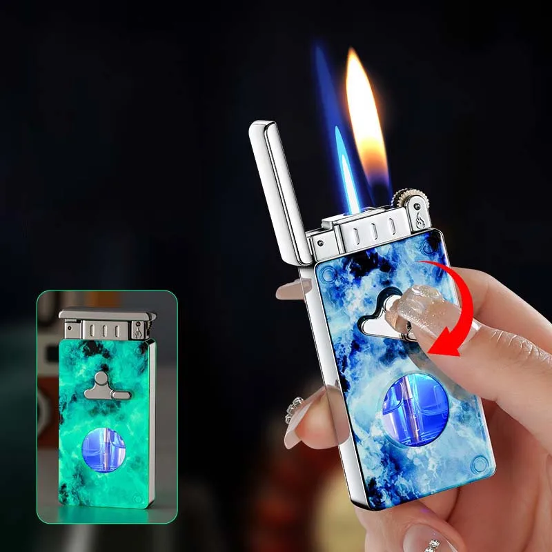 wholesale Double fire lighter wheel open fire rocker arm switch direct ...