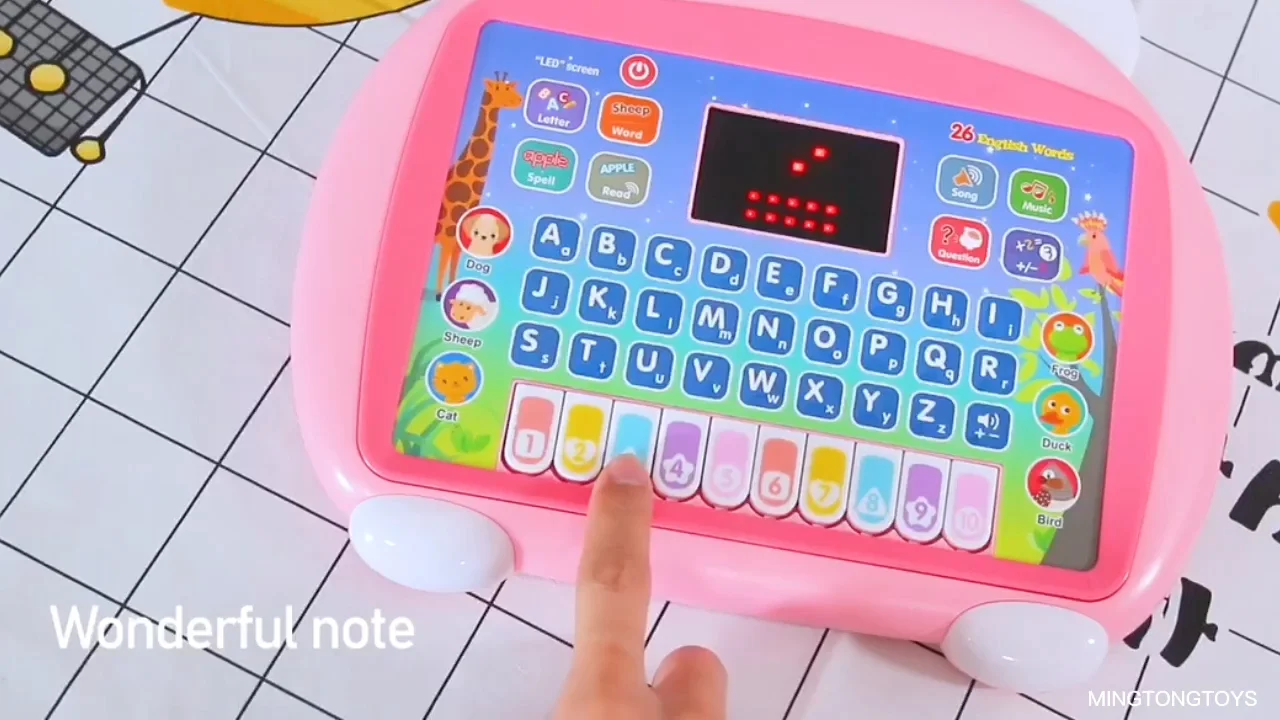 Children Preschool Education Toy Cartoon Led Screen Computer ...