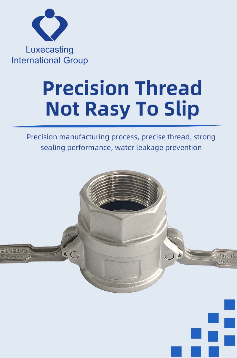 Quick Hose Coupling 304 316 Stainless Steel Pipe Fitting Cam Groove ...