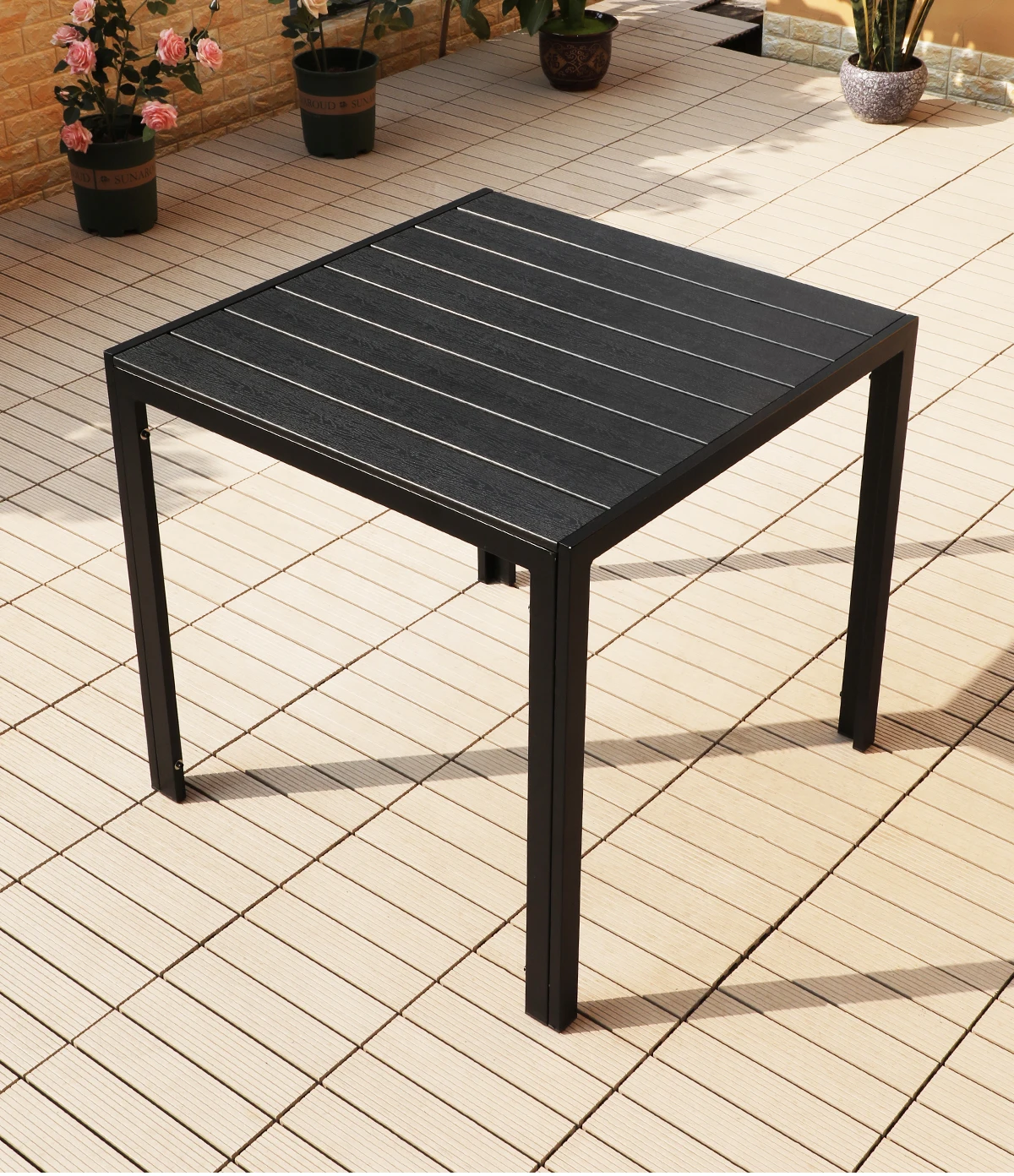 Modern Design Outdoor Square Coffee Table Water Proof Restaurant ...