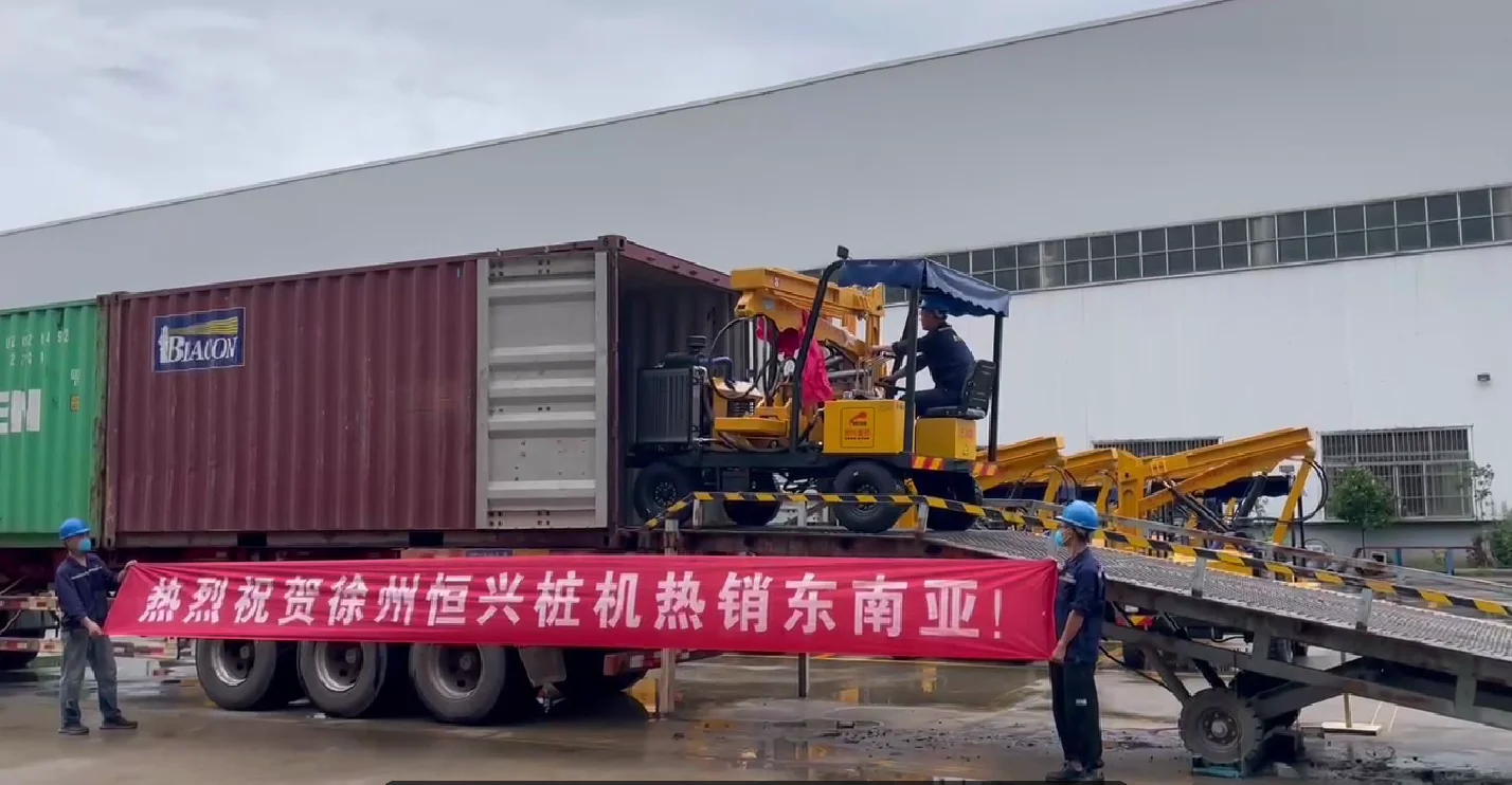 Folded Hydraulic Hammer Pile Driving Equipment,Guard Rail Pile Driver ...