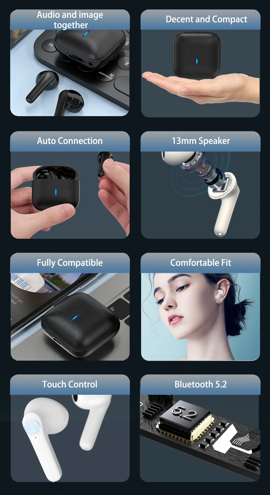 Auriculares Inalámbricos Mini Tws Para Videojuegos,Cascos Inpods 12 Con ...