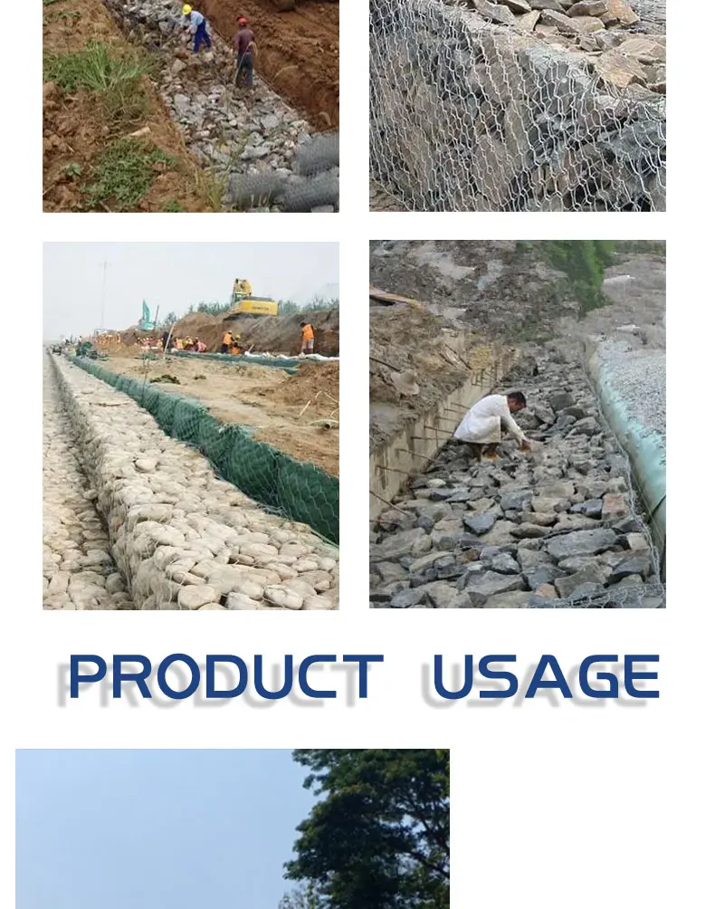 Flood Control Stone Retaining Wall Gabion Wire Mesh Rockfall Protection ...