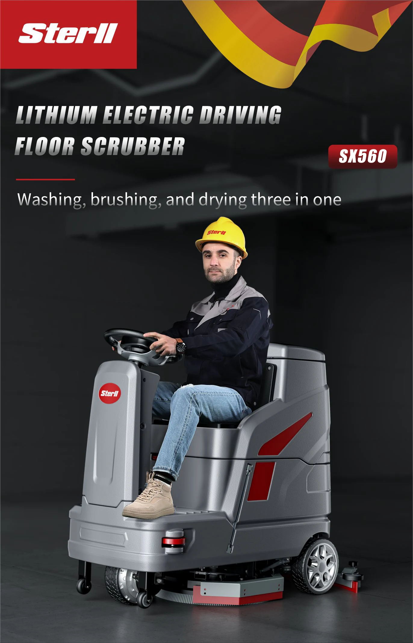 Best Ride On Commercial Industrial Tile Hard Floor Cleaning Machine Scrubber - Buy Floor ...