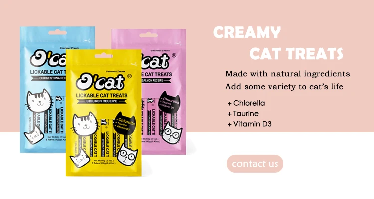 O'cat Creamy Cat Treats - Nutritious Wet Snacks for Cats