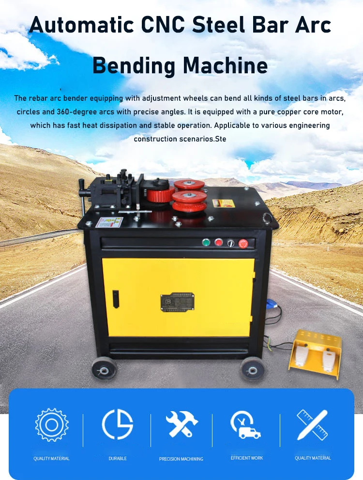 Manual Wheel Bending Reinforcement Cage Winding Steel Bar Structure ...