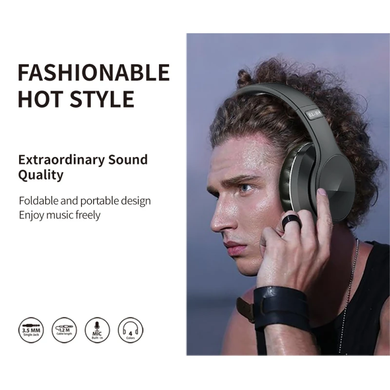 Auricular 2024 Over Ear Wireless Microphone Headset Gamer Noise ...