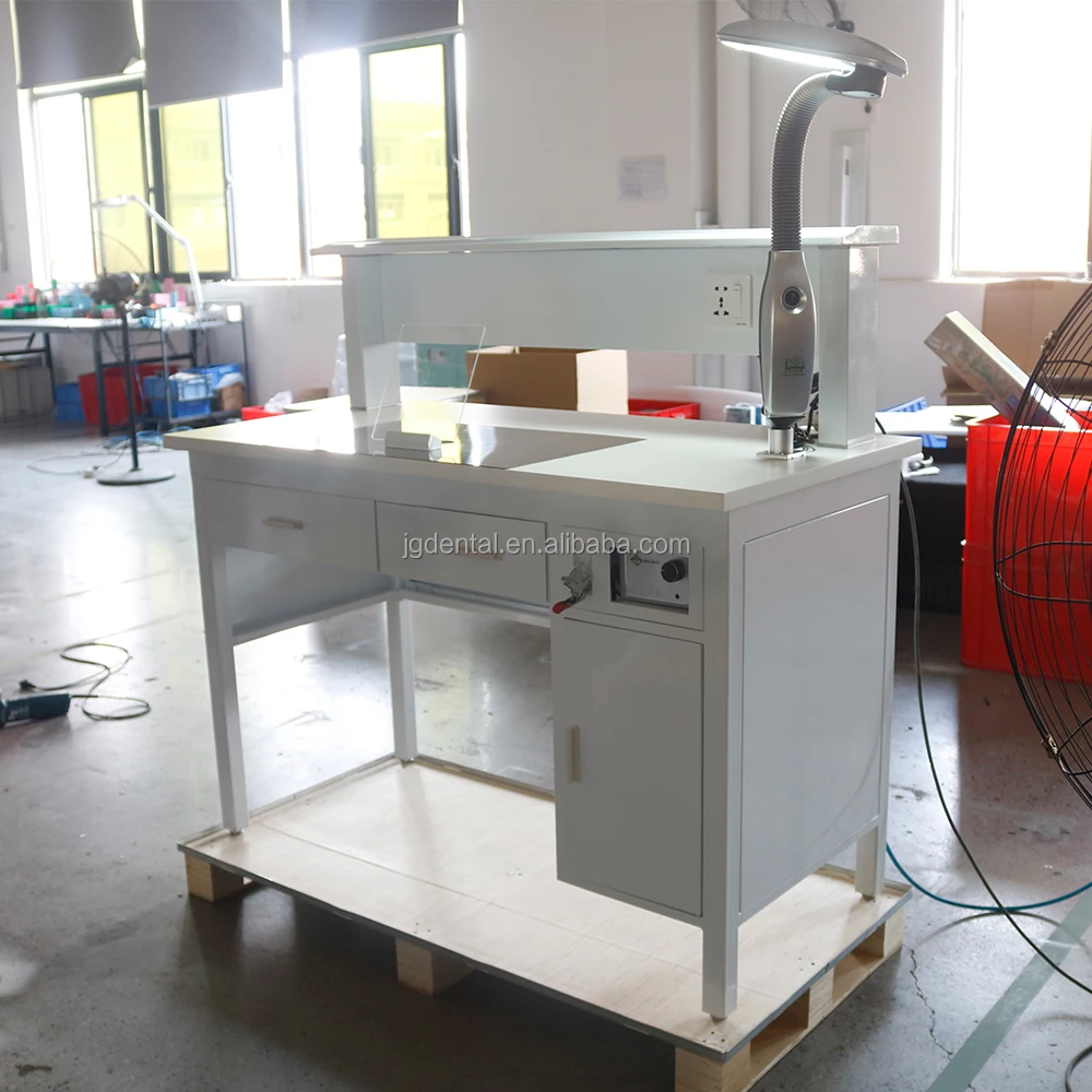 1.2M Dental Lab Workstation Technicians Denture Work Table with LED ...