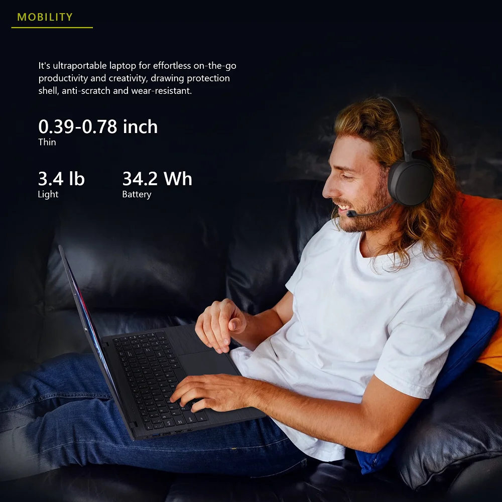 New Design 15.6'' Intel Notebook N5095 Win11 Laptop Computer China ...