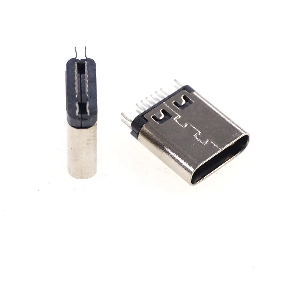 USB-C Female Connector - 16 Pin, 0.8mm PCB Splint Mount