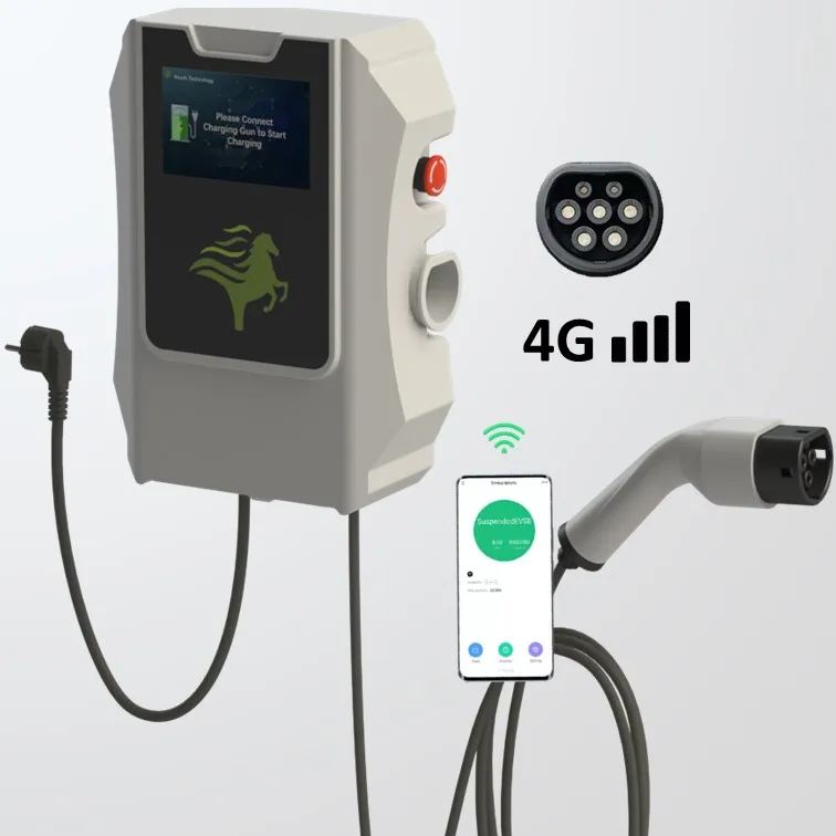 Type 2 32a 22kw 3 Phase Commercial Or Home Charger Station With 4g Ocpp ...