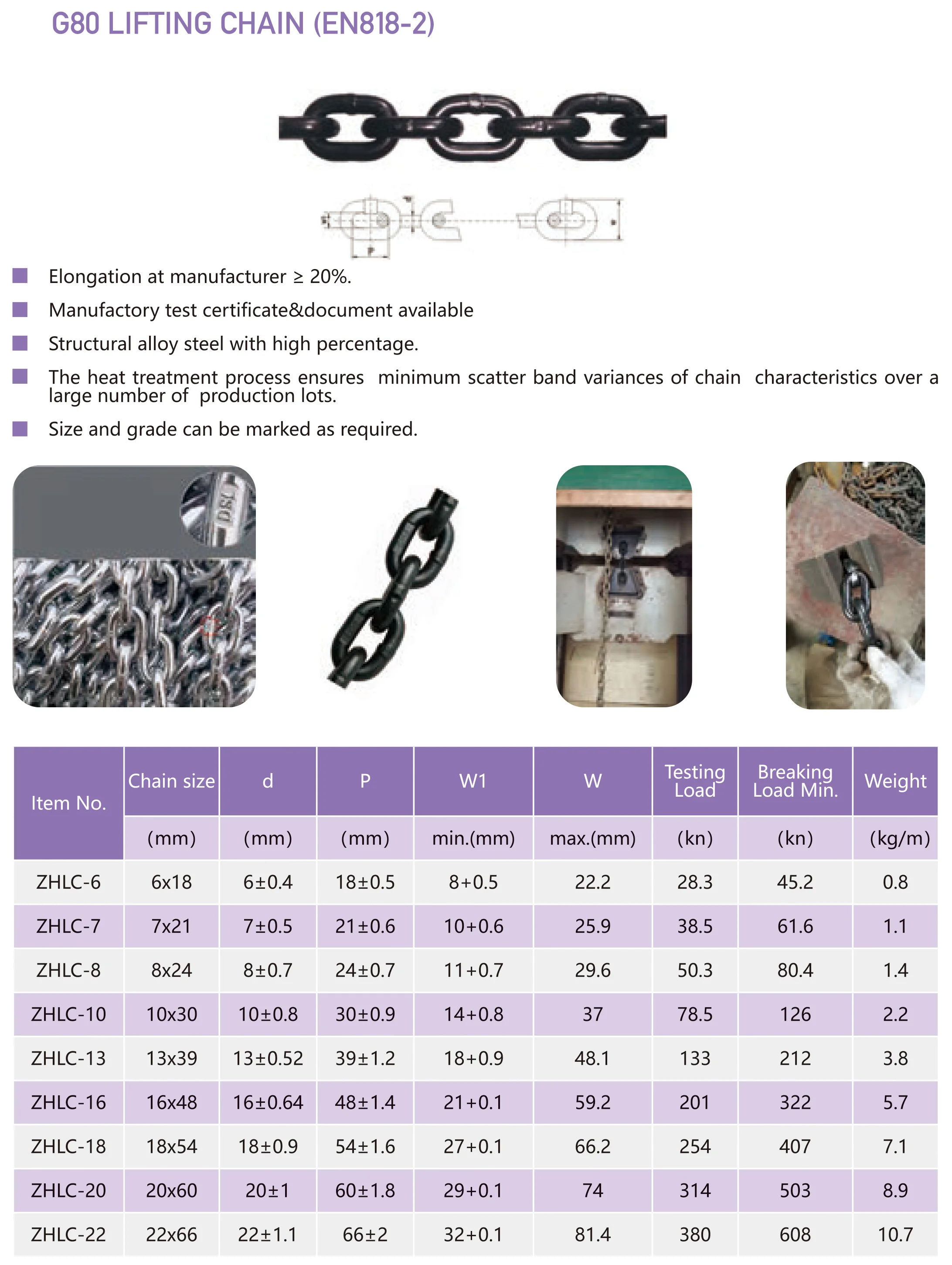 Customizable Various Sizes G80 Steel Lifting Chain| Alibaba.com