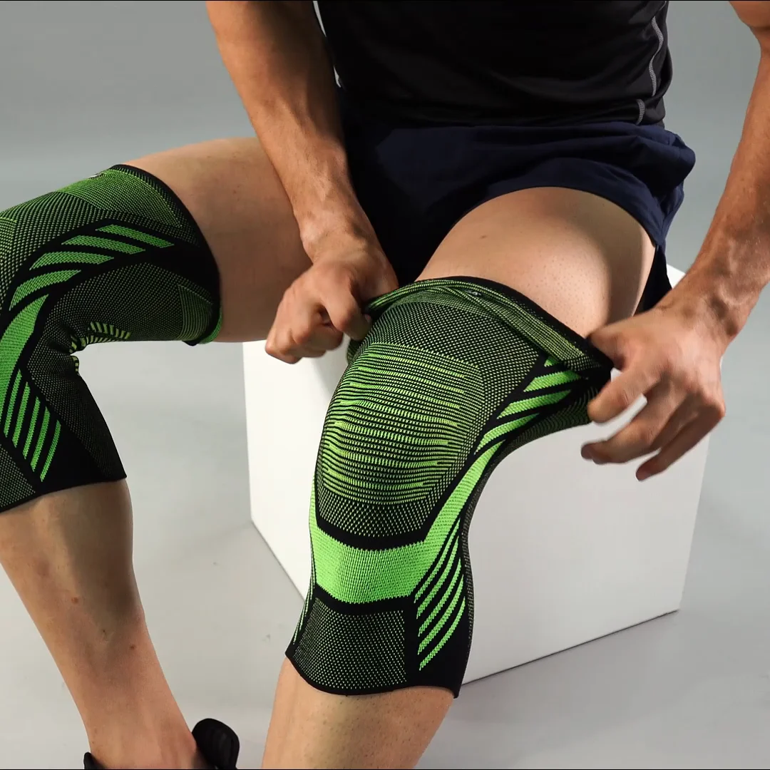 Jingba Custom Logo New Pattern Anti-slip Sports Patella Knee Support ...