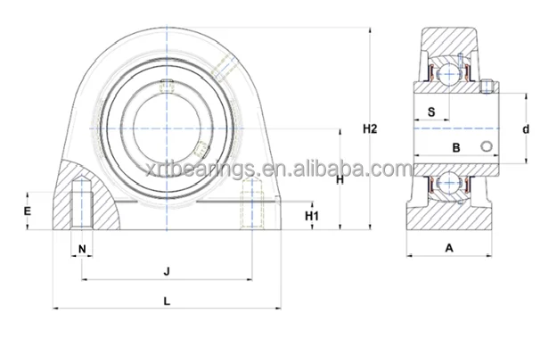 Pillow Block Bearing Housing Unit PA205 UCPA205 SUC205-16 SUCPA205-16 ...
