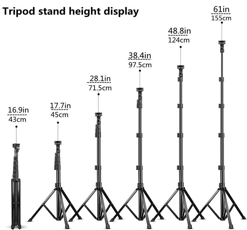 New Light Stand Selfie Stand Camera Tripod,Aluminum Lightweight Tripod ...