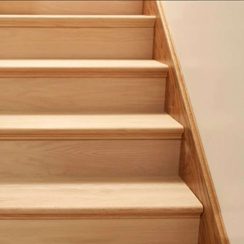 CBMMART Stair Bullnose Prefinished Oak Stair Treads