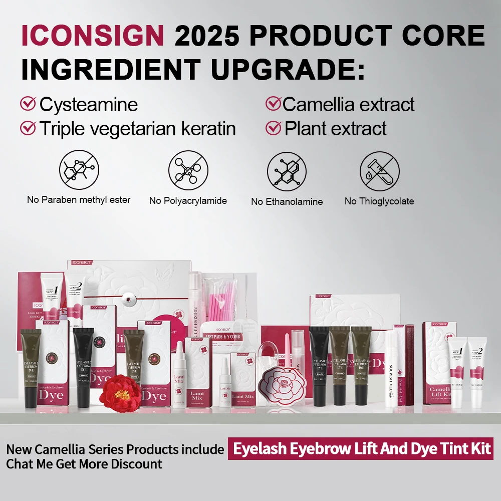Custom Private Label Professional Iconsign Eyelash Lifting Set Lotions ...