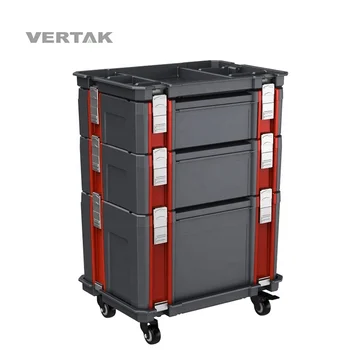 Vertak Portable Plastic Trolley Box Interlocking And Easy To Remove ...