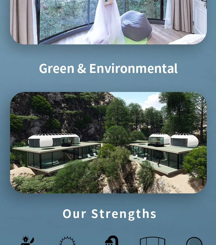 Panoramic Starry Rotational Molding Plastic Homes Prefab Houses - Buy ...