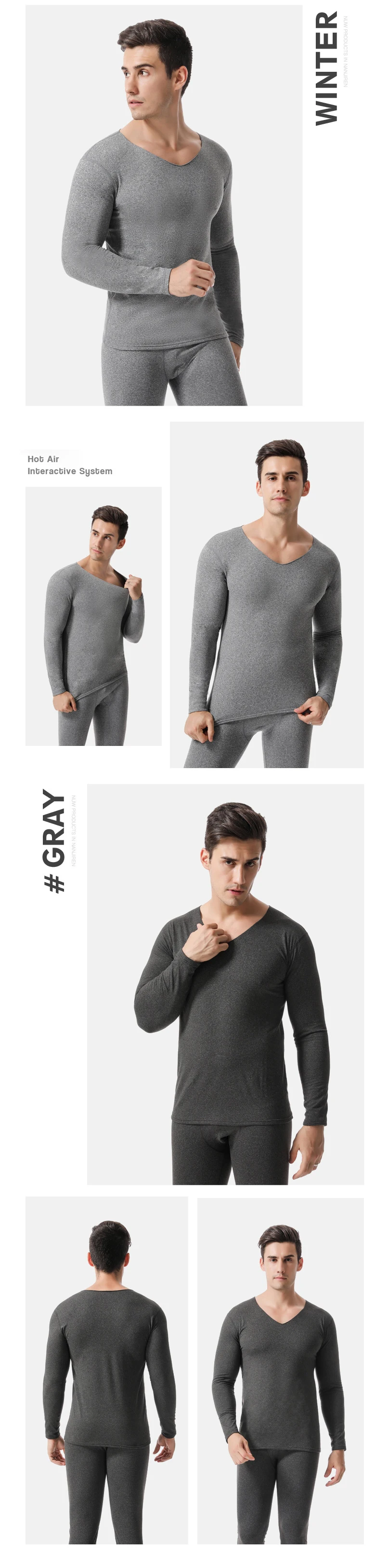 Wholesale Winter Long Johns Thermal Underwear Polyester Spandex Slim ...